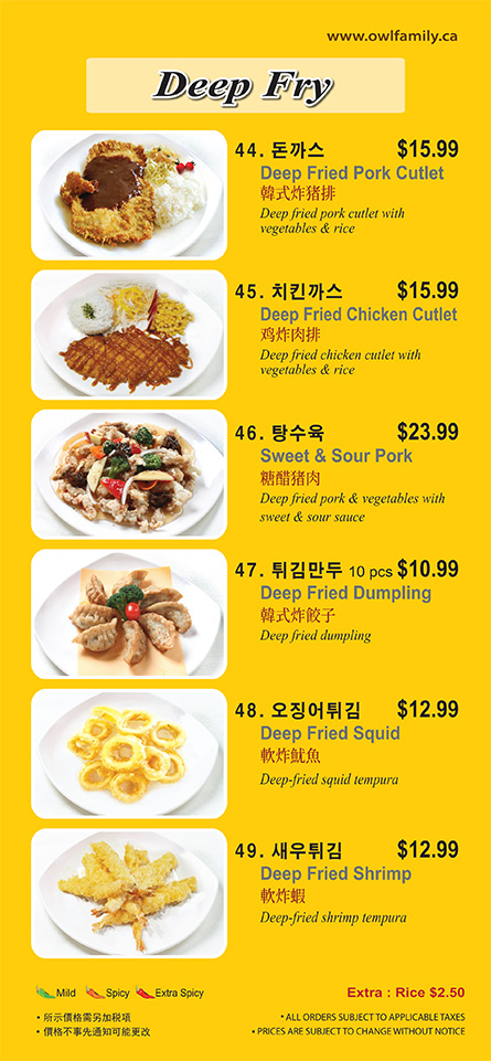 MENU – Owl of Minerva